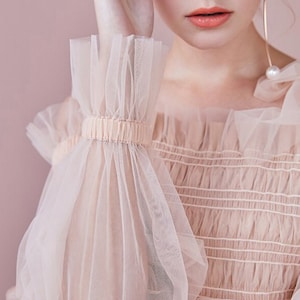 Ruffle Blouse | off Shoulder Top | Sheer See Through Transparent ...