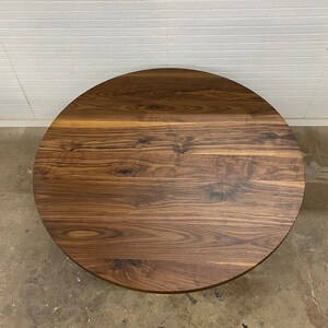 X Base Round Table Walnut - Etsy