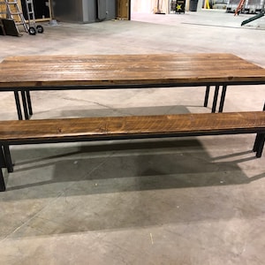 Rustic Industrial Table - Etsy