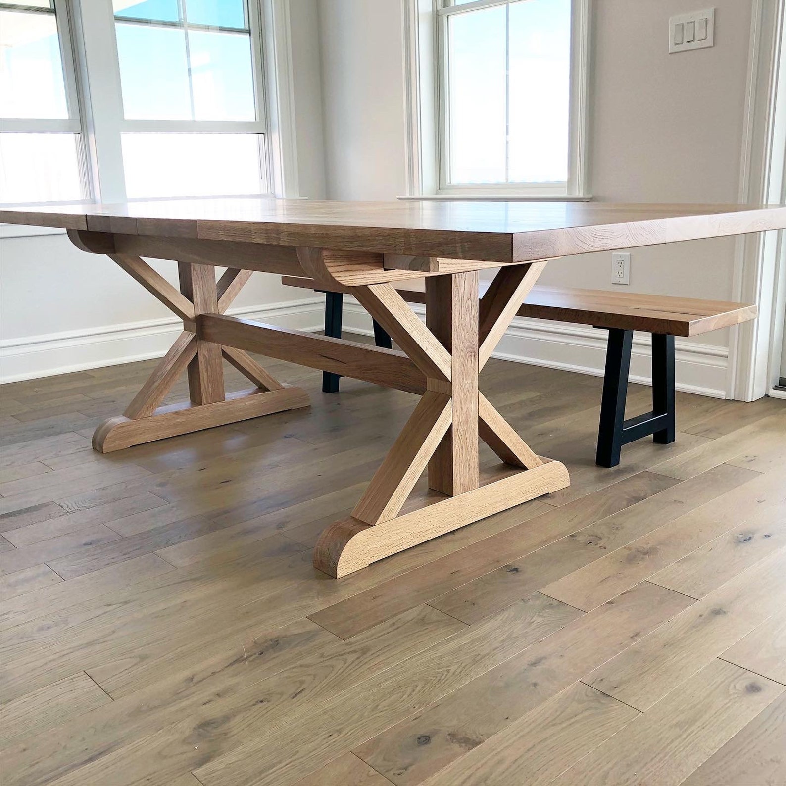 X Style French Trestle Farm Table - Etsy