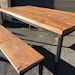 Rustic Industrial Table - Etsy