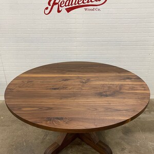 X Base Round Table Walnut - Etsy