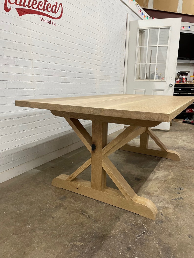 X Style French Trestle Farm Table - Etsy
