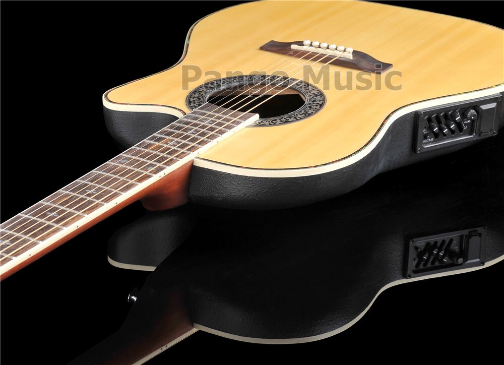 Pango Music 41 inch Round Back Acoustic guitar with EQ | Etsy