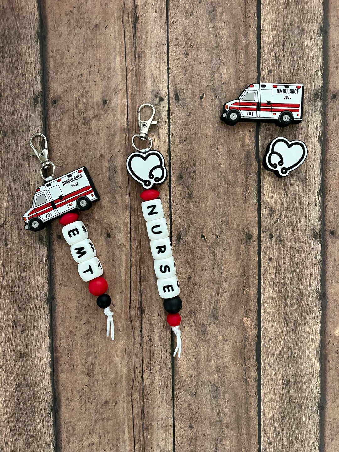 Nurse Custom Name Tag Keychain, Zipper Charm, Name Tag, Gift ...