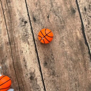 Basketball Custom Name Keychain, Zipper Charm, Name Tag, Gift ...