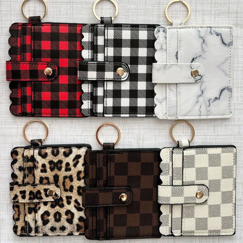 Checkered Wallet - Etsy