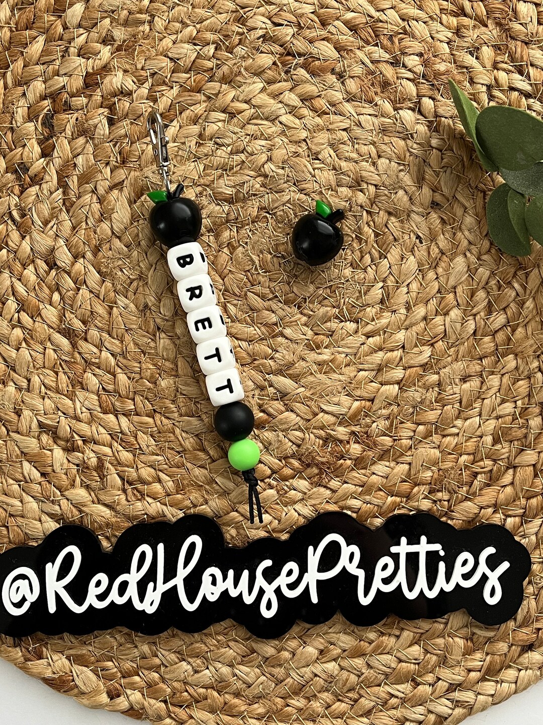 Poison Apple Custom Name Tag Keychain, Zipper Charm, Name Tag, Gift ...