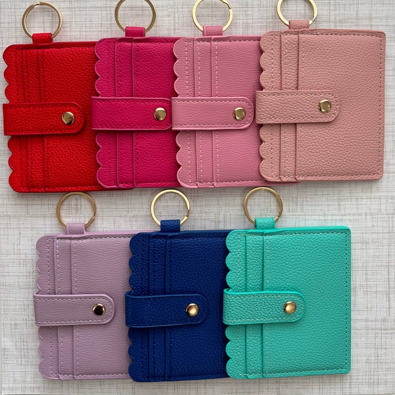 Pink Snap Card Wallets - Etsy