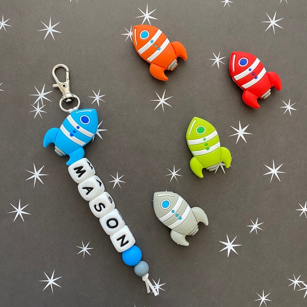 Rocket Ship Name Tag - Etsy