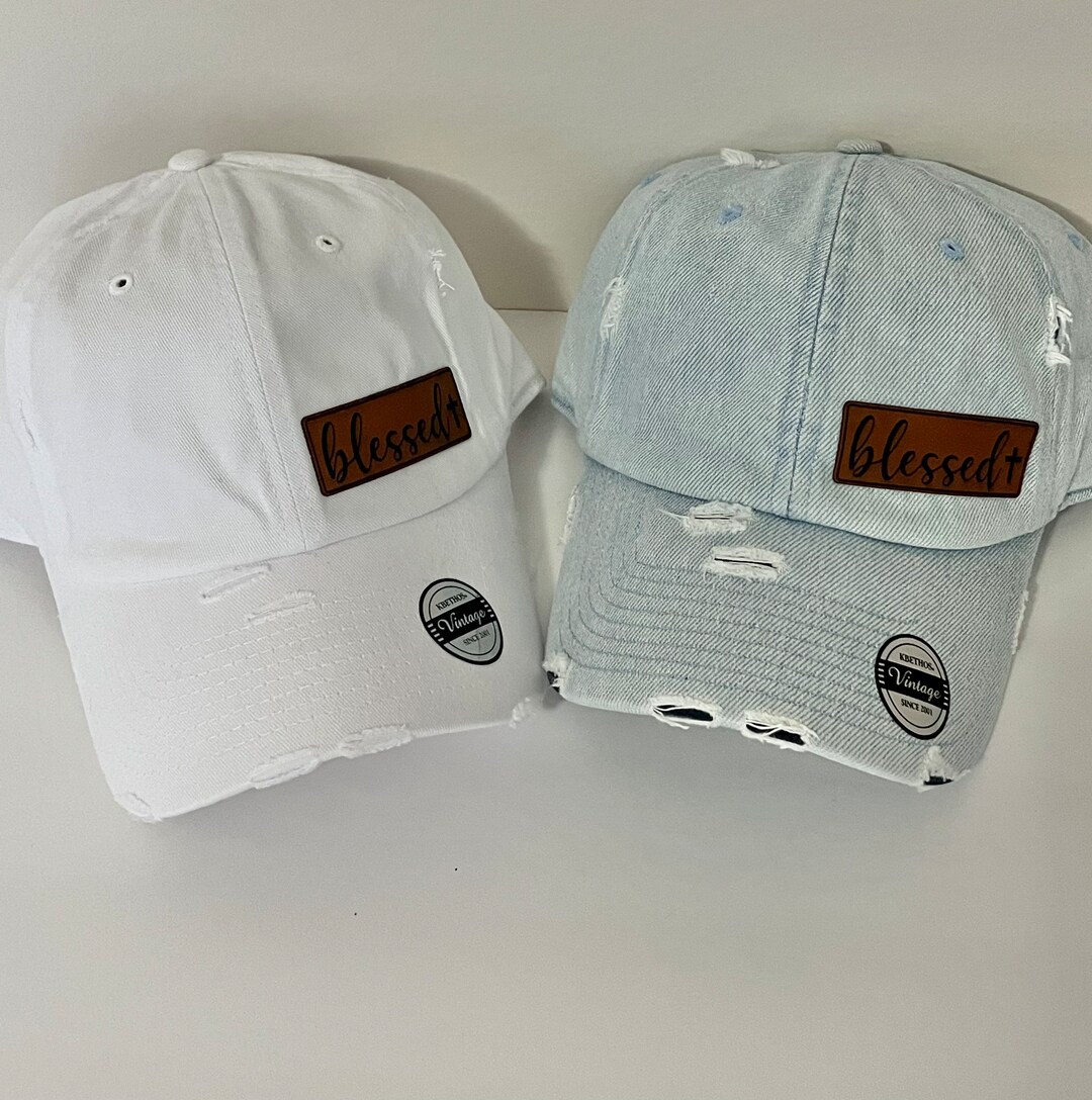 Blessed Adult Vintage Leatherette Patch Hat Baseball Cap - Etsy