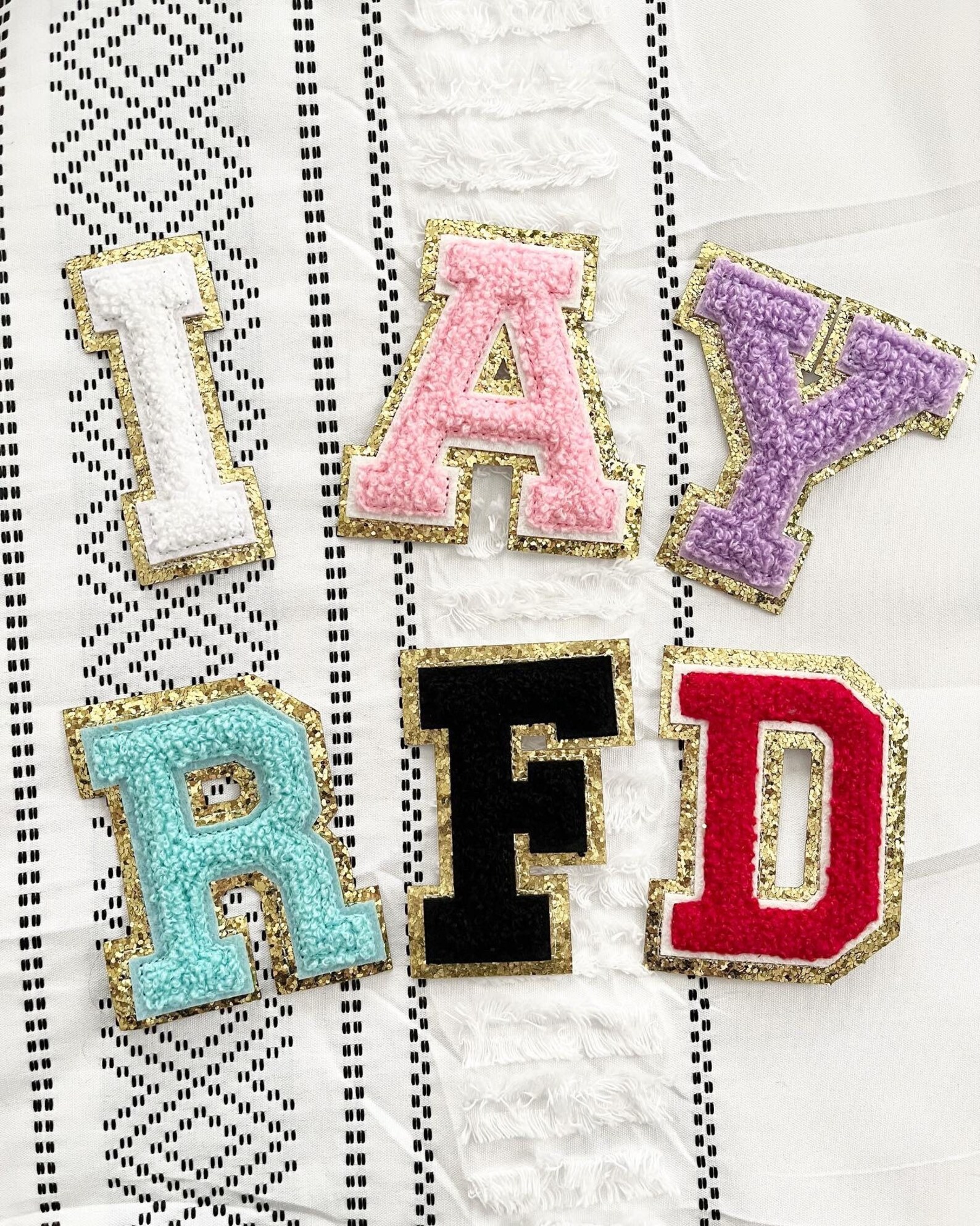 Child Letter Patch Hat Chenille Letters Varsity Youth - Etsy