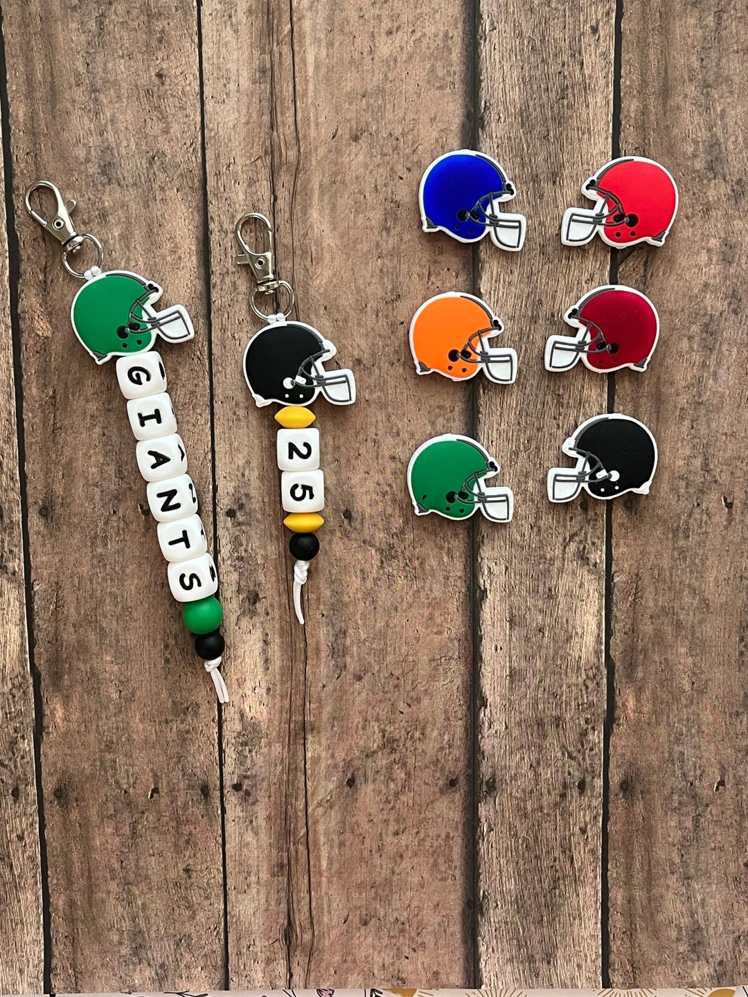 Football Helmet Custom Name Tag Keychain, Name Tag, Gift, Personalize ...