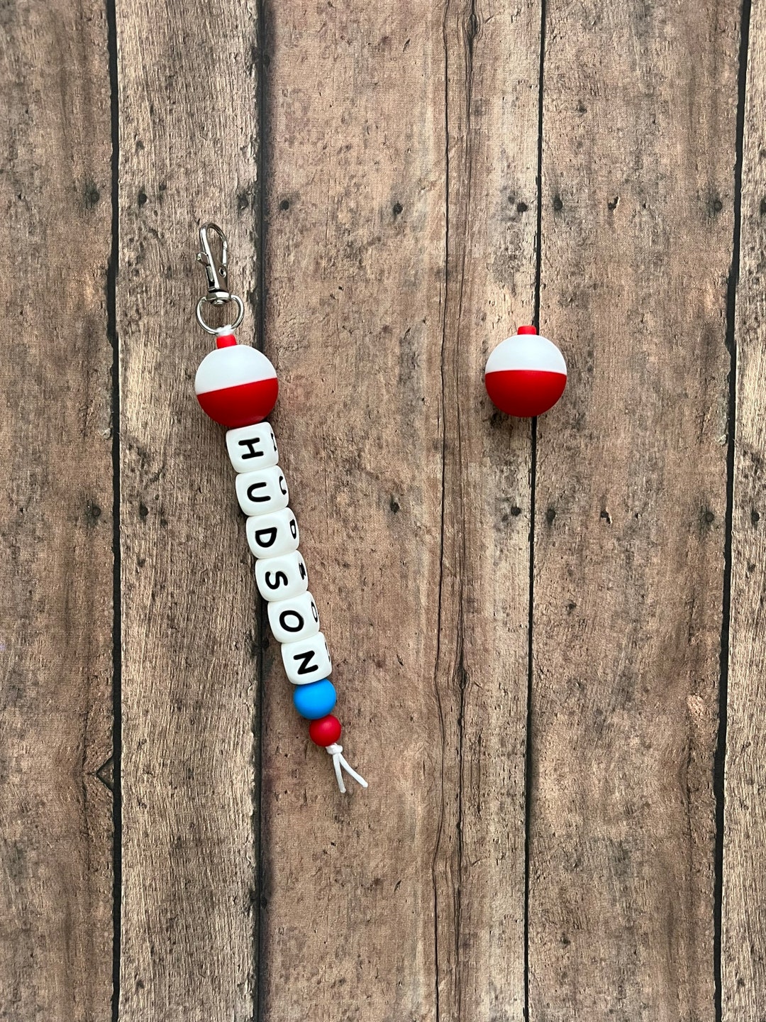 Fishing Bobber Custom Name Tag Keychain, Zipper Charm, Name Tag, Gift ...