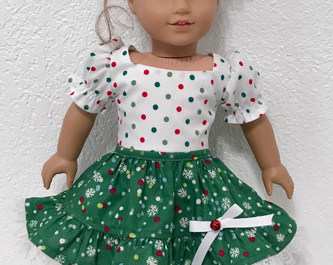 Christmas Dress for an 18” Doll. - Etsy