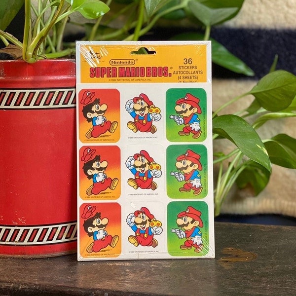 Mario Stickers Vintage - Etsy