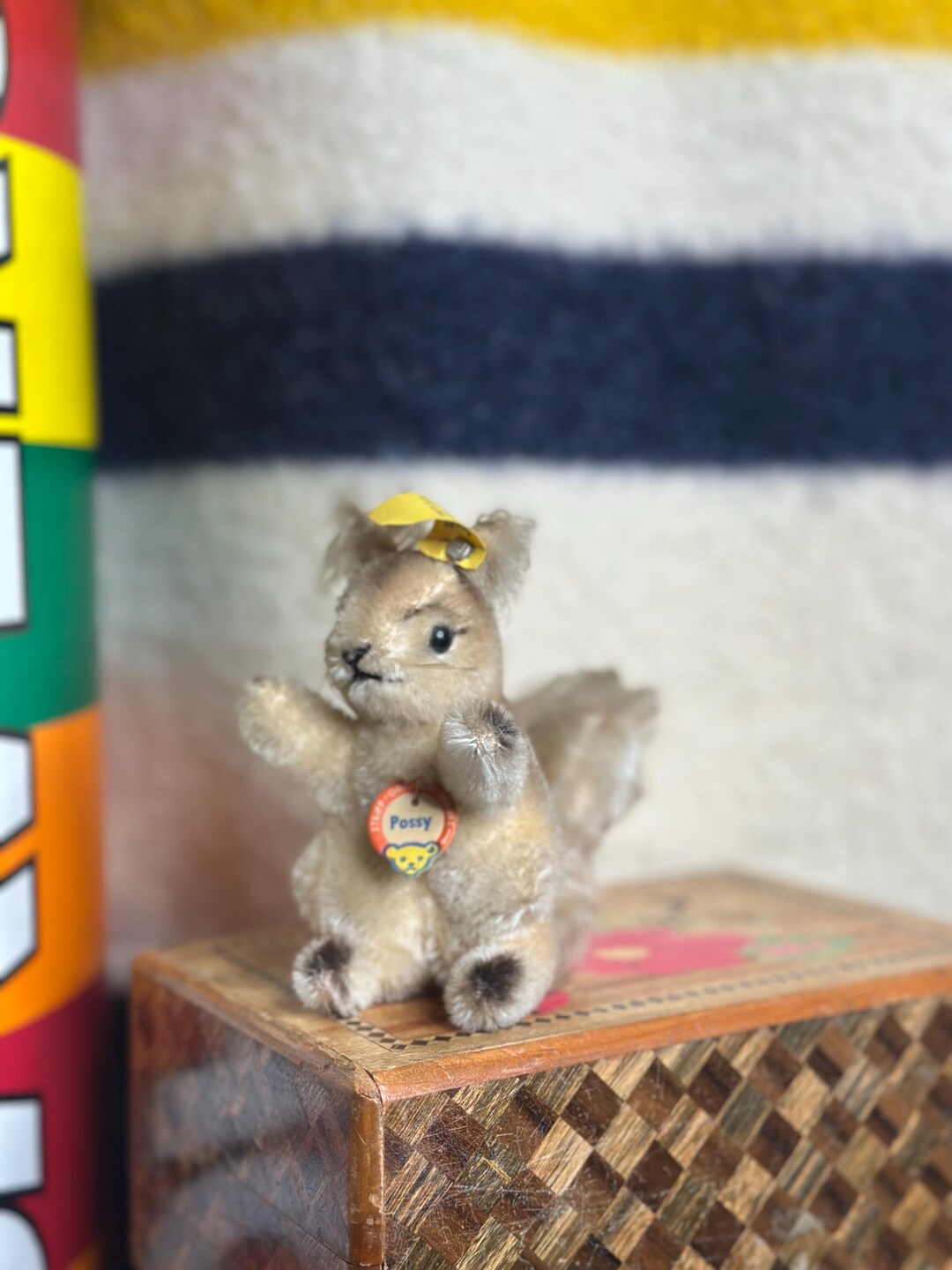 Vintage 1960s Possy Steiff 4" Squirrel With Original Name Tag and ...