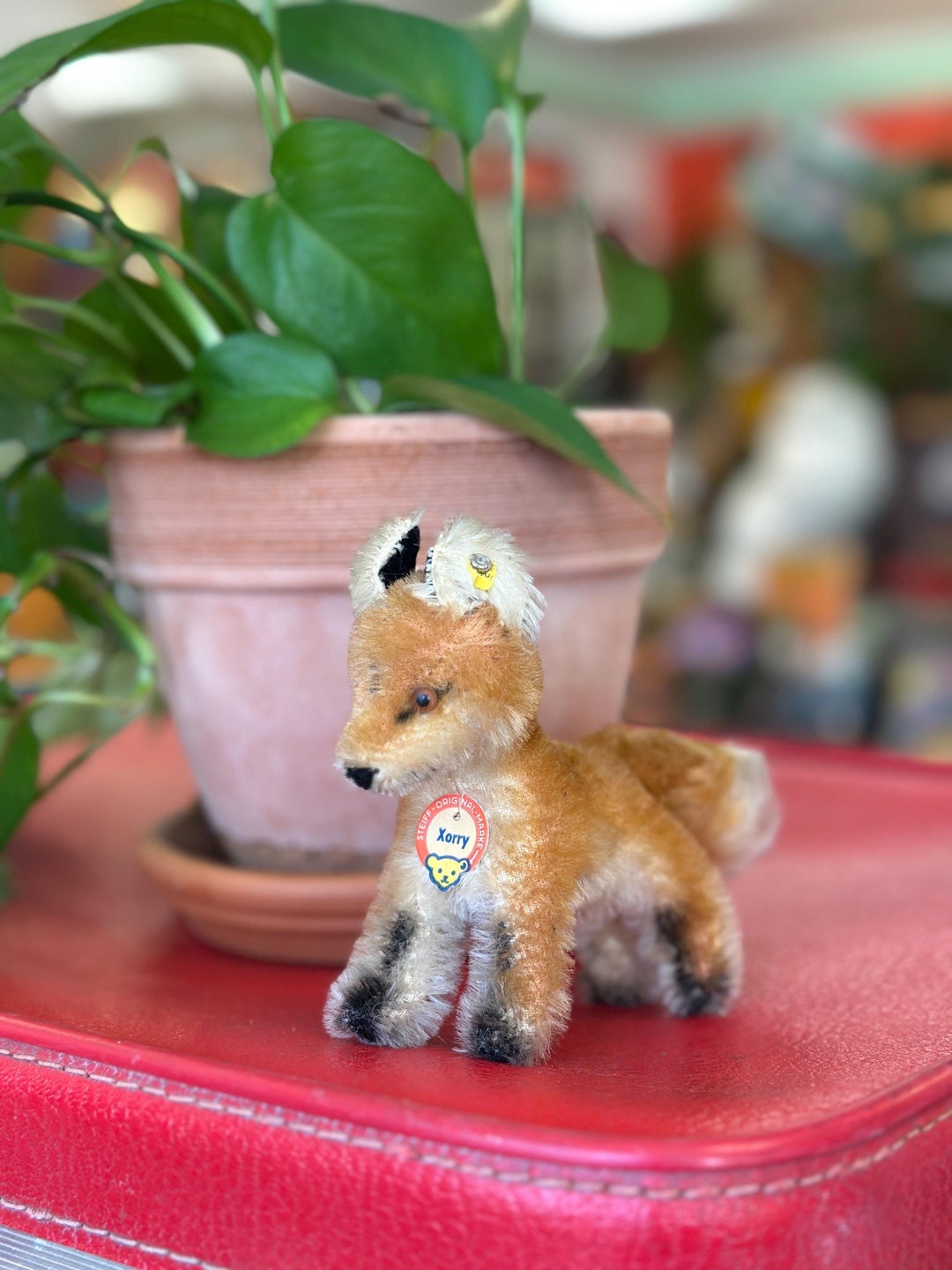 Vintage 1960s Xorry Steiff 4 1/2" Fox With Original Name Tag - Etsy