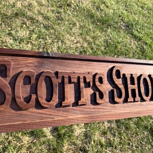Custom Walnut Sign // Wall Decor // Wall Art // Last Name // Man Cave ...