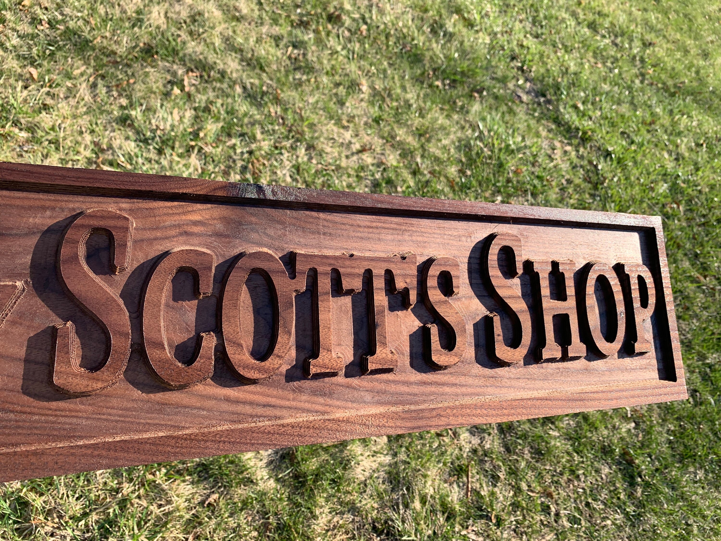 Custom Walnut Sign // Wall Decor // Wall Art // Last Name // Man Cave ...