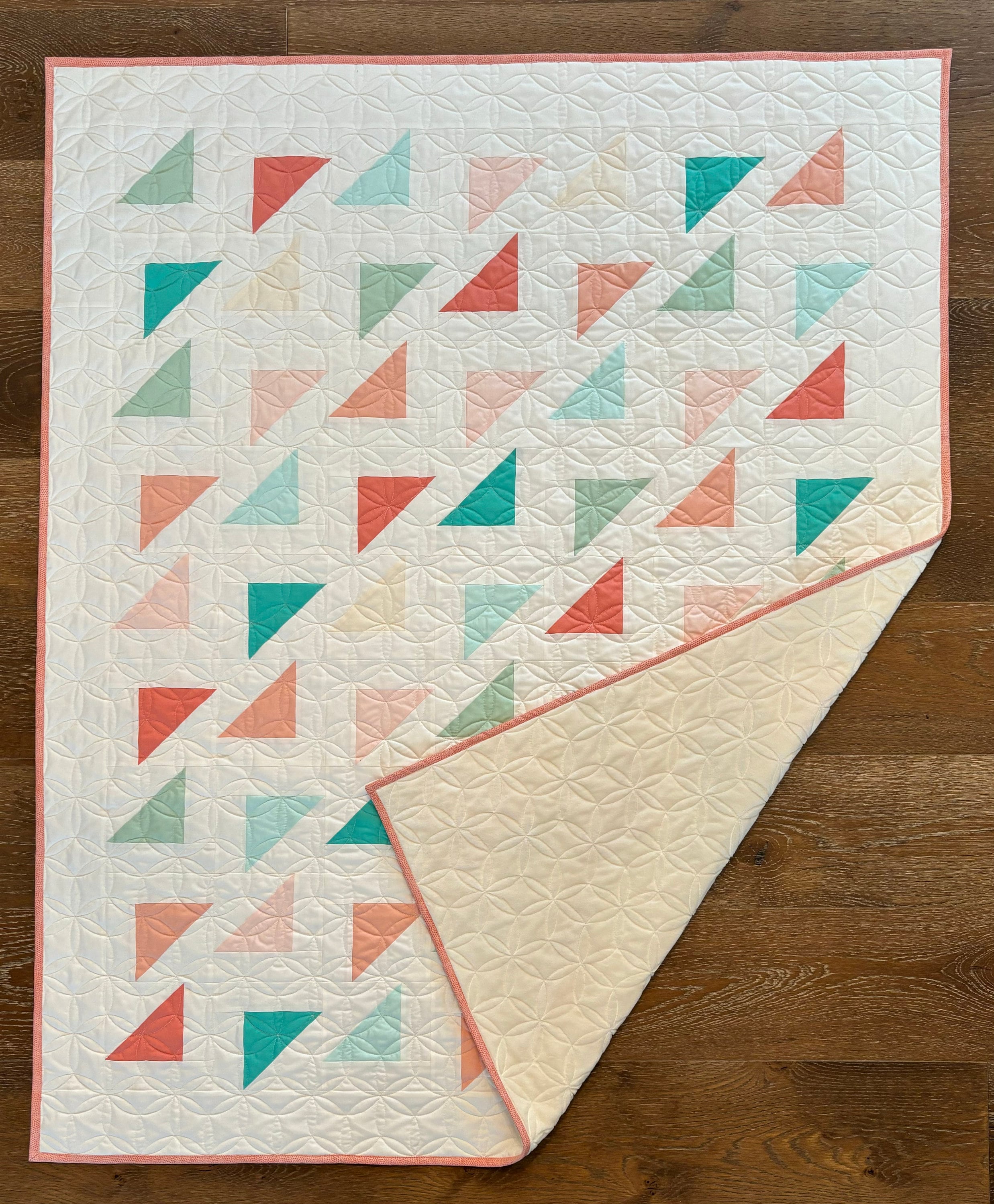 HANDMADE QUILT - - Modern Triangles - - Modern Quilt - - Lap Quilt - Etsy