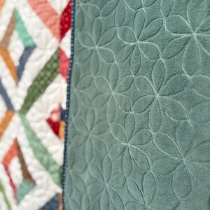 Handmade Colorful Quilt: Lori Holt Fabric Throw Blanket (61x72) - Etsy