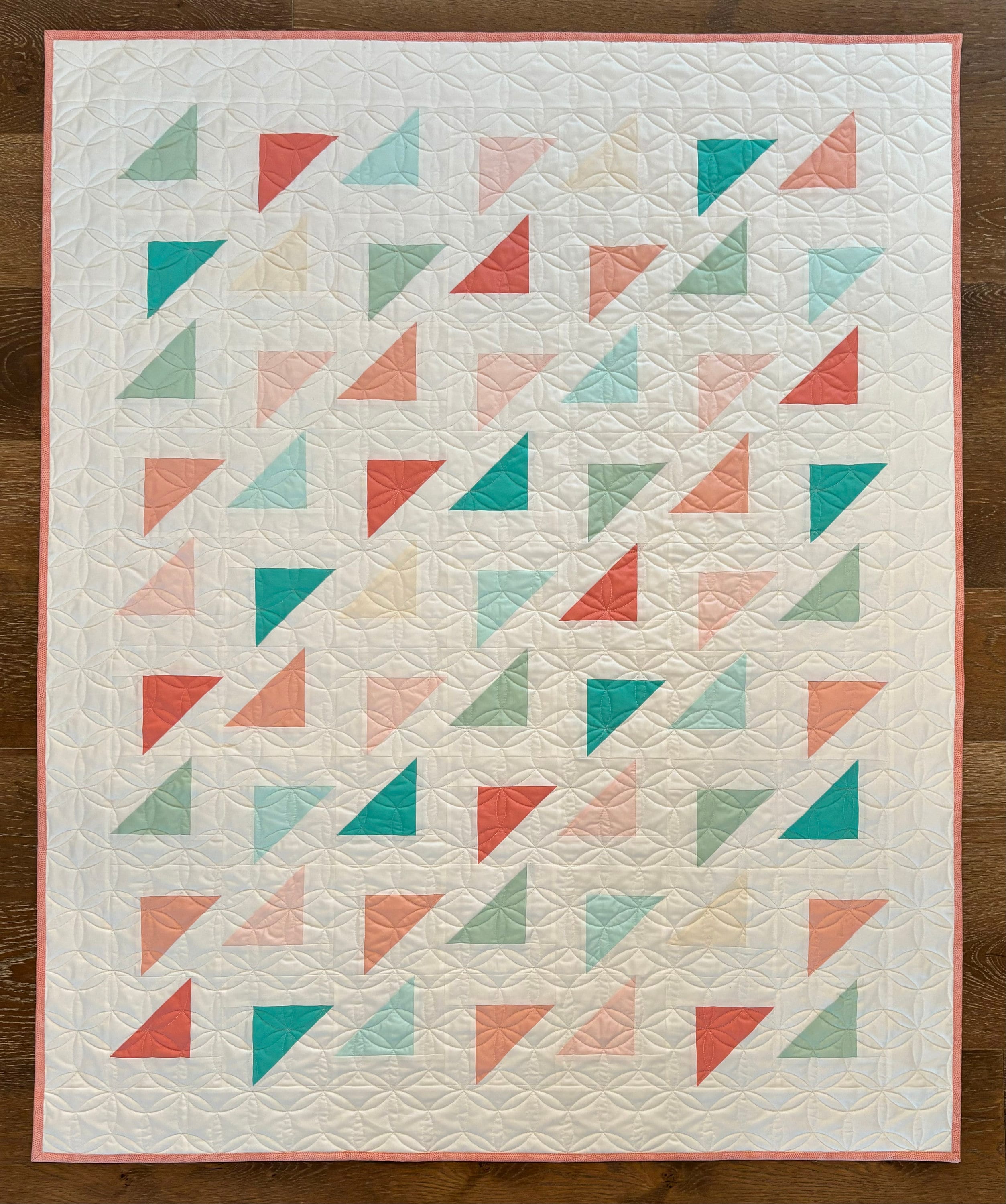 HANDMADE QUILT - - Modern Triangles - - Modern Quilt - - Lap Quilt - Etsy