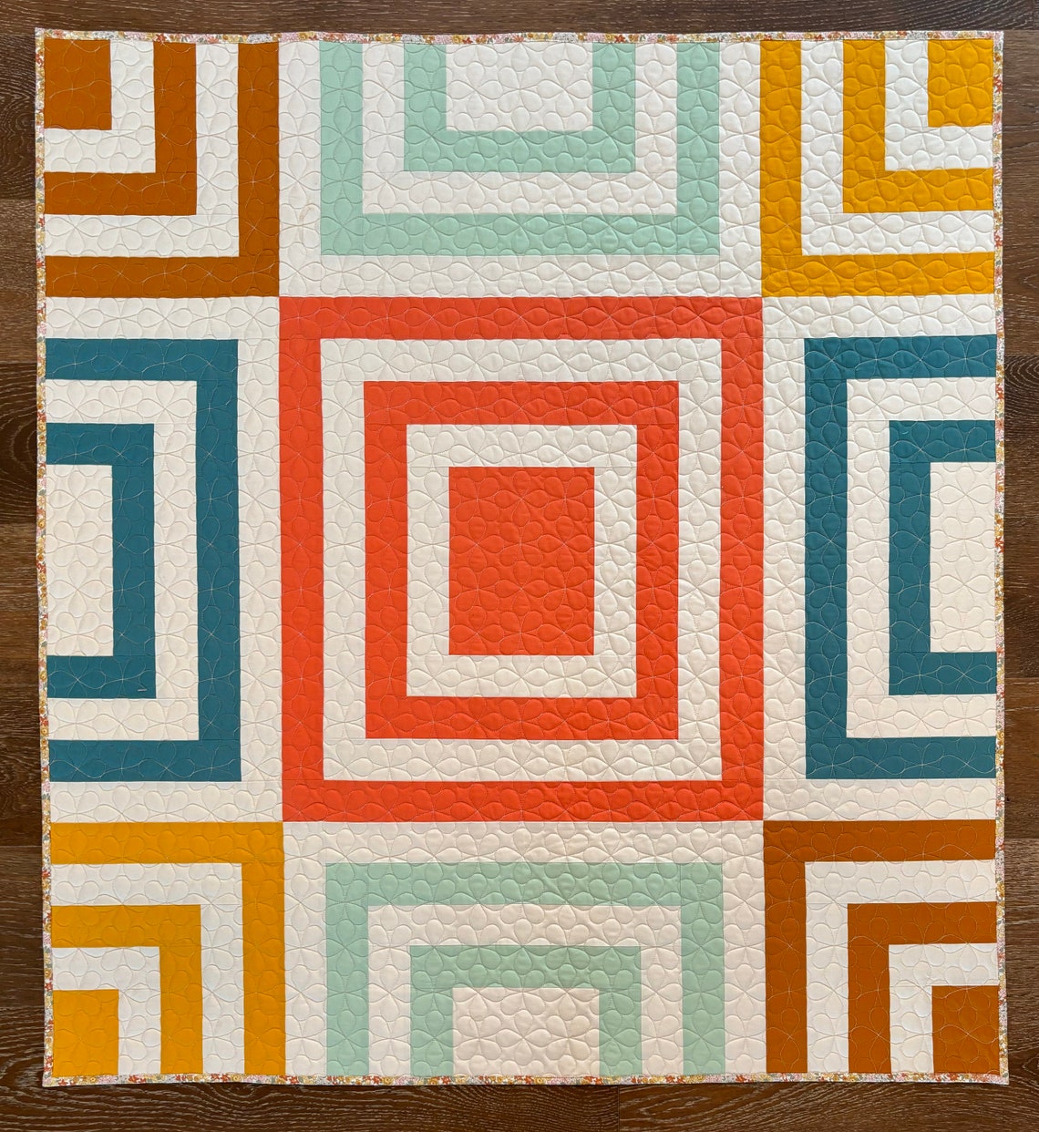 Handmade Modern Baby Quilt: Suzy Quilts Fireside Pattern - Etsy