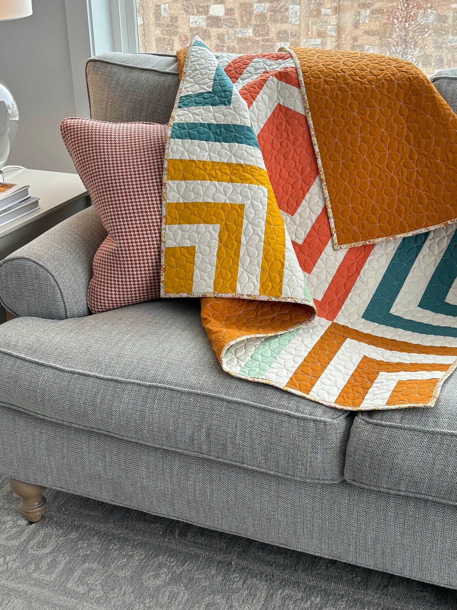 Handmade Modern Baby Quilt: Suzy Quilts Fireside Pattern - Etsy