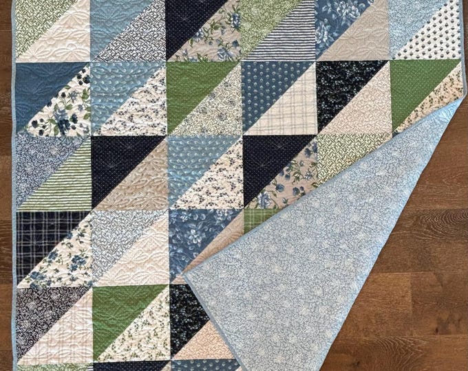 Handmade Quilt - - Shoreline - - Camille Roskelley Fabric Quilt ...