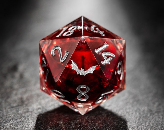 Vampire Dnd Dice Set for Dungeons and Dragons D20 TT RPG Polyhedral ...