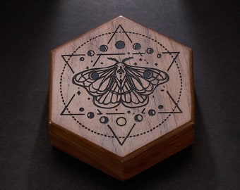 Moth Dice Box - Etsy