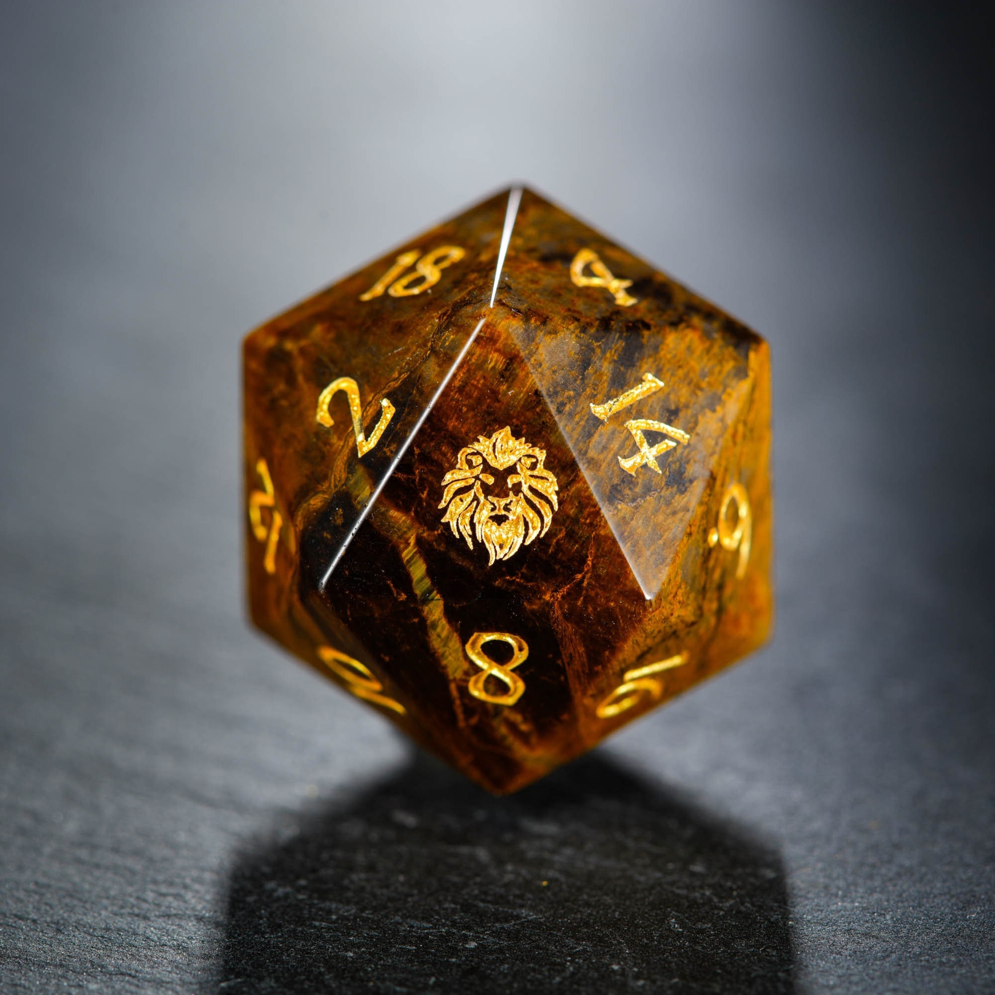 Tigers Eye Dice Set - Etsy