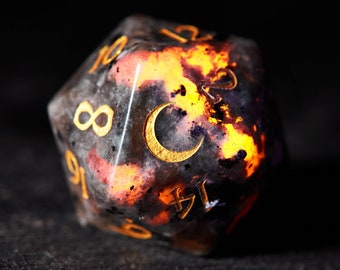 Orange Sand Liquid Core Halloween Pumpkin Dice Set - Etsy