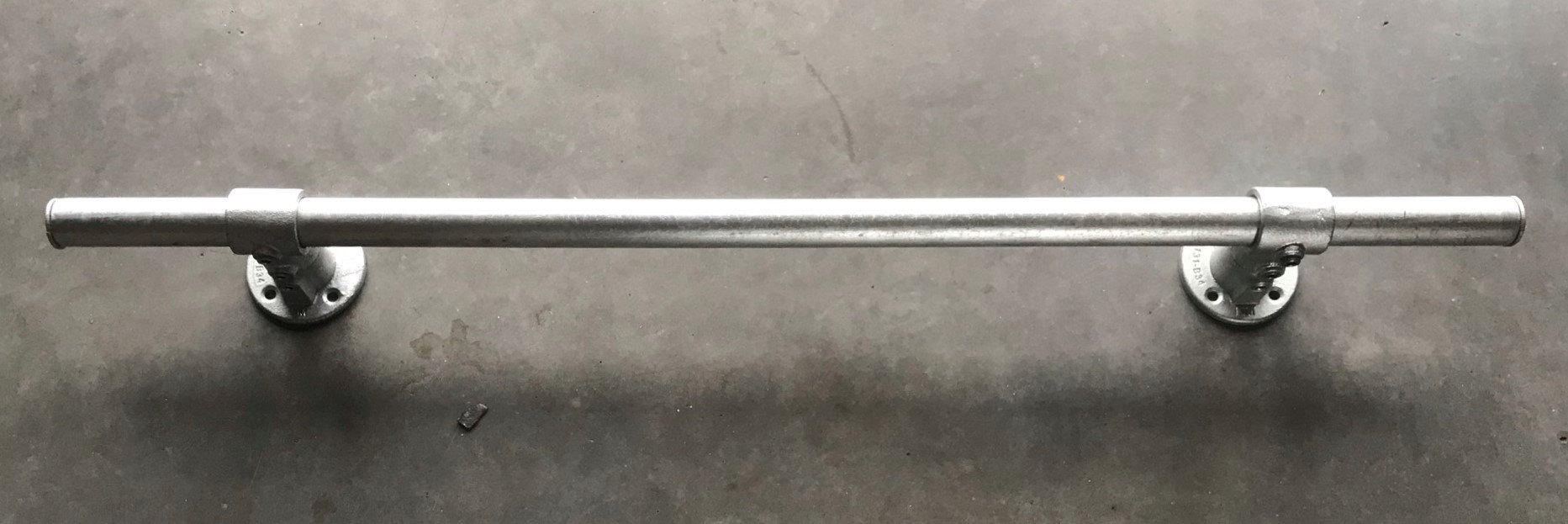 Galvanised Industrial Chunky Pipe Hanging Rail | Etsy UK