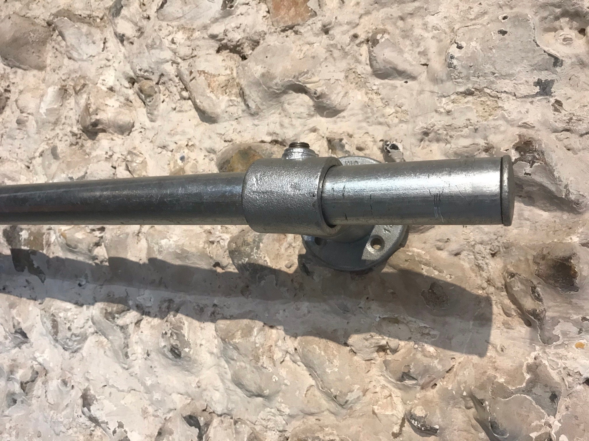 Galvanised Industrial Chunky Pipe Hanging Rail - Etsy UK