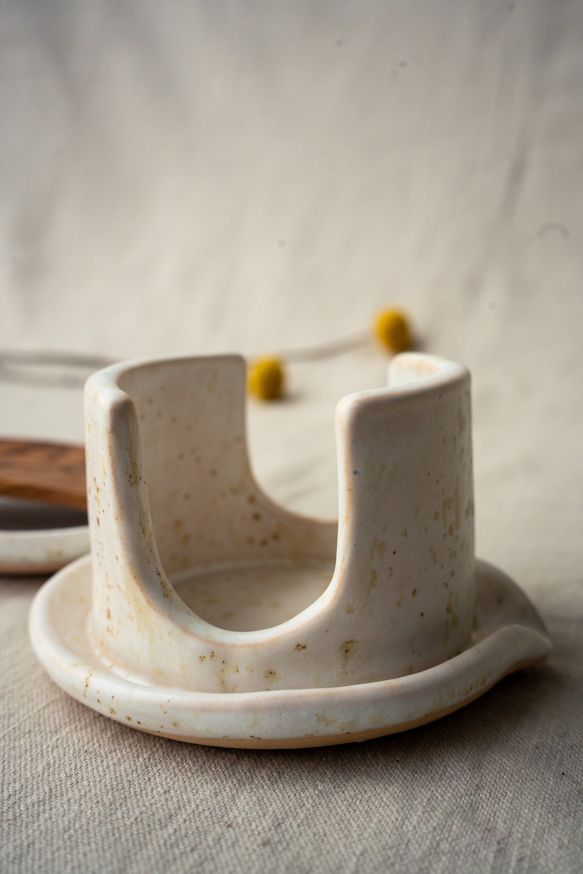 Kitchen Set, Sponge Dish Drainer, Handmade Ceramic Sponge Holder ...