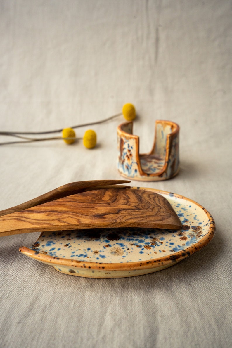 Kitchen Set, Sponge Dish Drainer, Handmade Ceramic Sponge Holder ...