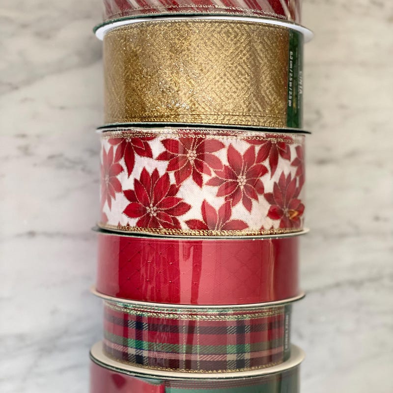 Wide Christmas Ribbon - Etsy