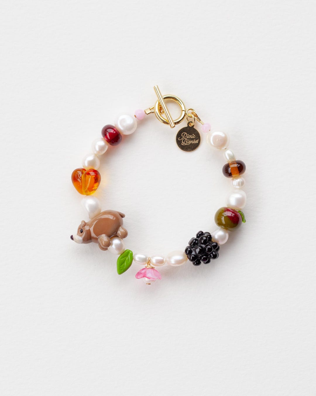 Lost in the Woods Bracelet, Glass Lampwork Handmade Beaded Bracelet by ...