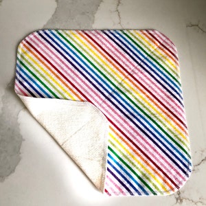 Rainbow Stripes | Reusable Paper Towels | Paper Towel Holder | Rainbow ...