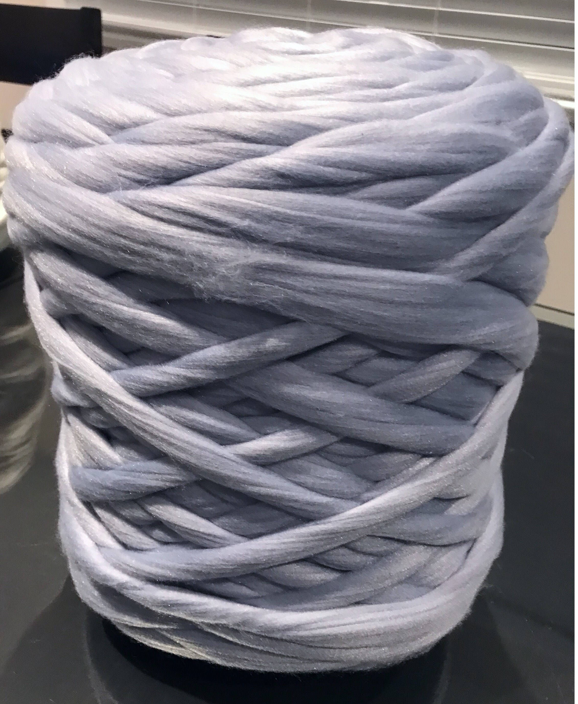 Super Chunky Vegan Yarn for Arm Knitting 100% Acrylic Roving | Etsy Canada