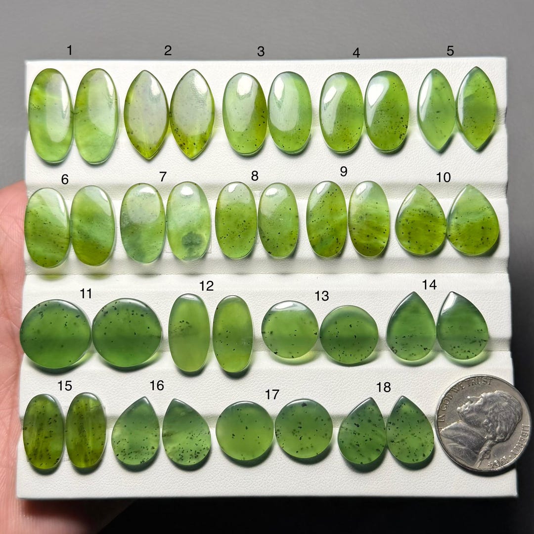 Serpentine Pair A One Quality 100% Natural Serpentine Cabochon Loose ...