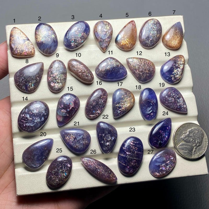 Aaa Sunstone Iolite Beads - Etsy