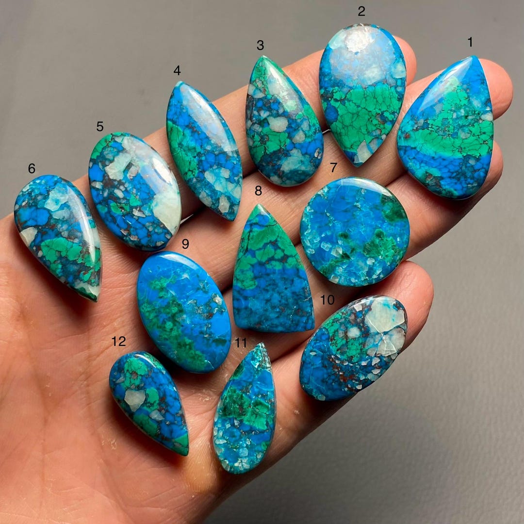 Peruvian Chrysocolla A One Quality 100% Natural Peruvian Chrysocolla ...