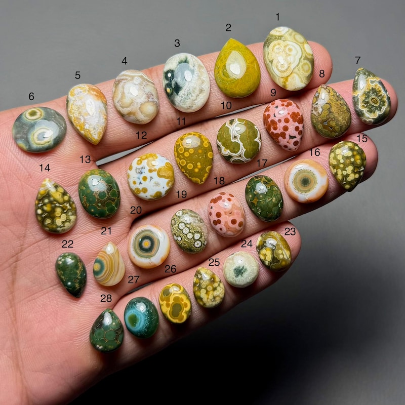 Aaa Ocean Jasper Rings - Etsy UK