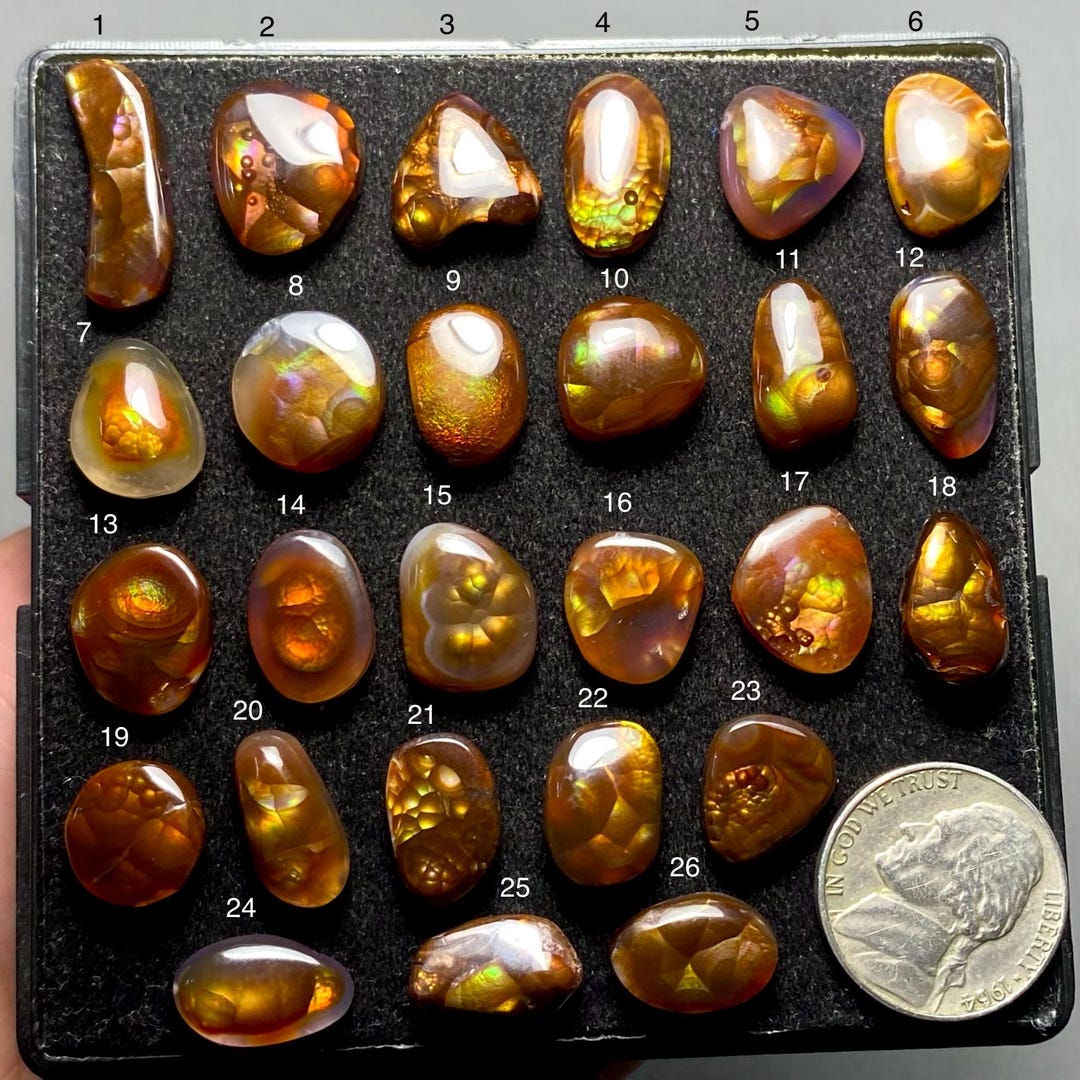 Mexican Fire Agate A One Quality 100% Natural Mexican Fire Agate Loose ...