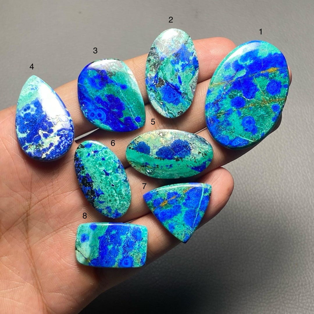 Bluebird Azurite A One Quality 100% Natural Azurite Cabochon Loose ...