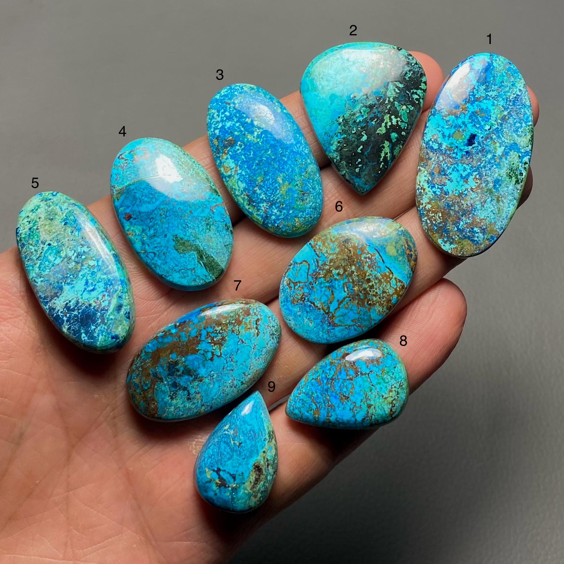Azurite A One Quality 100% Natural Azurite Cabochon Loose Gemstone for ...