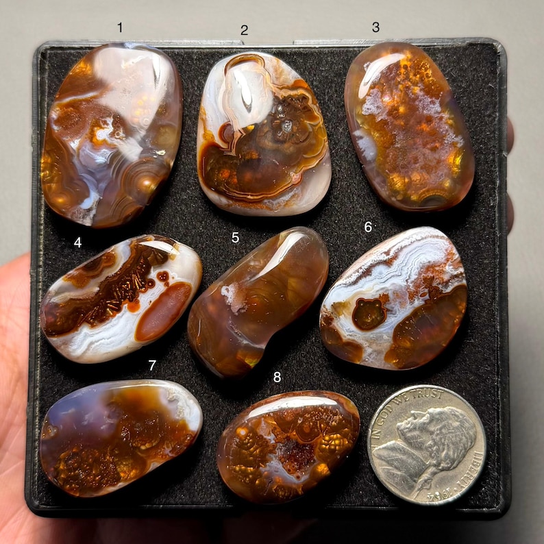 Big Size Mexican Fire Agate A One Quality 100% Natural Mexican Fire ...